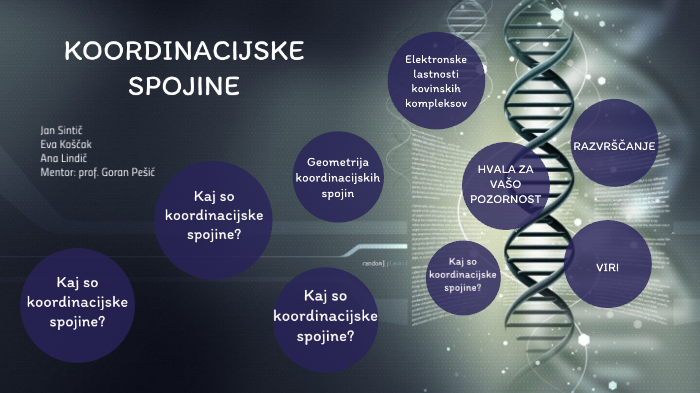 KOORDINACIJSKE SPOJINE by Jan Sintič on Prezi