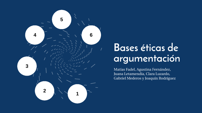 Bases éticas de argumentación by Agustina Fernández on Prezi