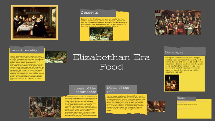 Elizabethan Era Food by Evan Simunovic on Prezi