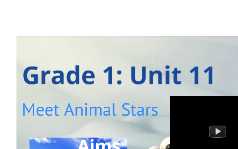 Grade 1: Unit 11 Speaking by Angelique McDonald on Prezi