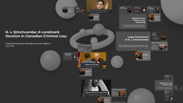 R. v. Stinchcombe: A Landmark Decision in Canadian Criminal Law by SA - 11ZZ 863578 Bramalea SS ...