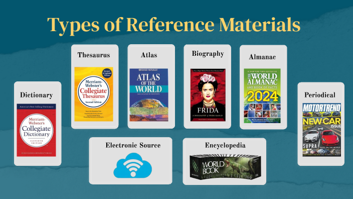Types of Reference Materials by Rebecca Batz on Prezi