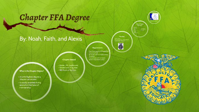 Chapter FFA Degree by Alexis Howell on Prezi