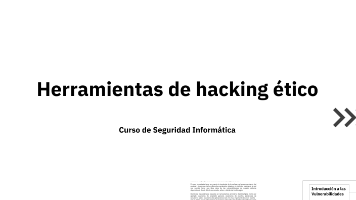 Herramientas de hacking ético by Arvind Chand on Prezi