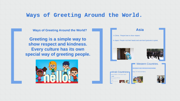 Ways of Greeting Around the World? by منصور جروان on Prezi