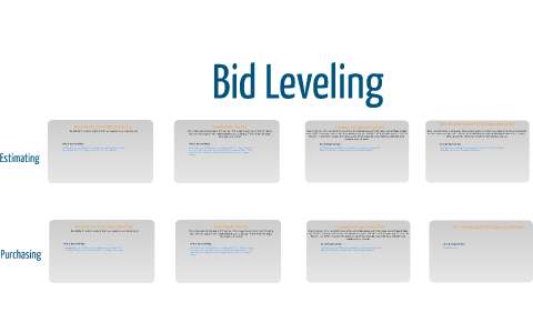 Bid Leveling by Tim Wakely on Prezi