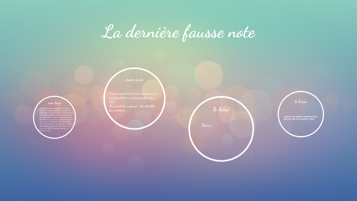 La dernière fausse note by Nausicaa Knafel on Prezi