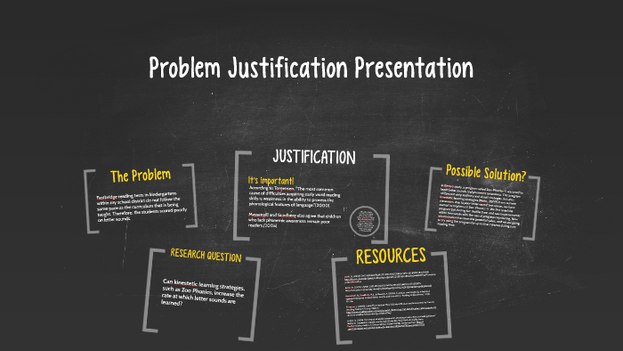 Problem Justification Presentation by Barbara Bergmeier on Prezi