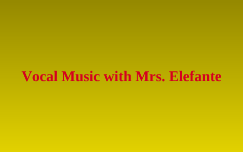 Your Musical Experience This Year by Caryn Elefante