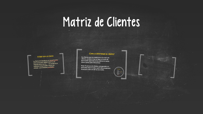 Matriz de Clientes by Abigail Ramírez Pineda on Prezi