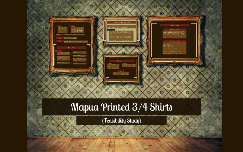 Mapua Printed 3/4 Shirts by Justine Felix on Prezi