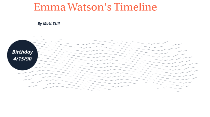 Emma Watson Timeline by Matt Still