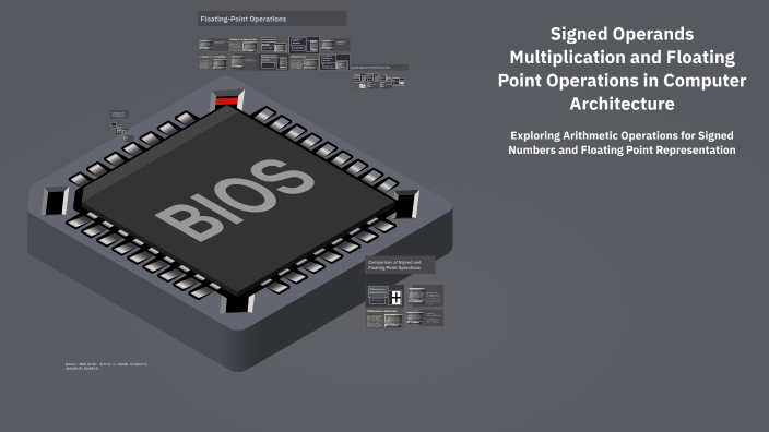 Signed Operands Multiplication and Floating Point Operations in ...