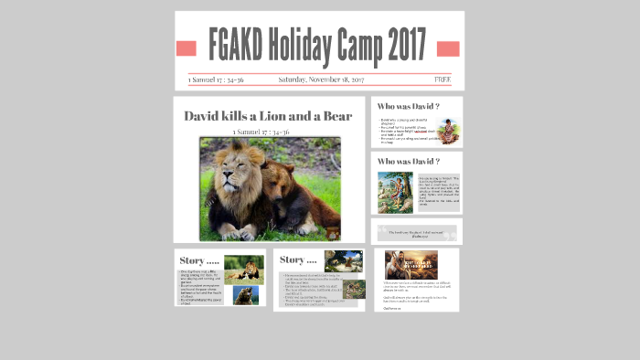 David kills a Lion and a Bear by Catherine Lee on Prezi