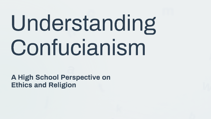 Understanding Confucianism by Maroje Lang on Prezi