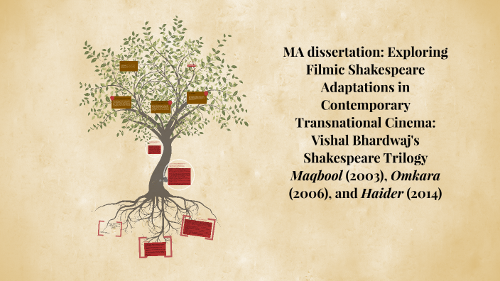 MA dissertation: Exploring Filmic Shakespeare Adaptations in ...