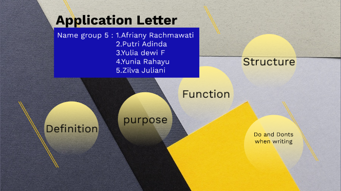 application letter by Lusiana Rahayu on Prezi