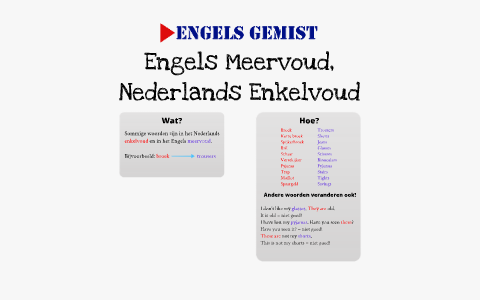 Engels Meervoud, Nederlands Enkelvoud by Tim Buis on Prezi