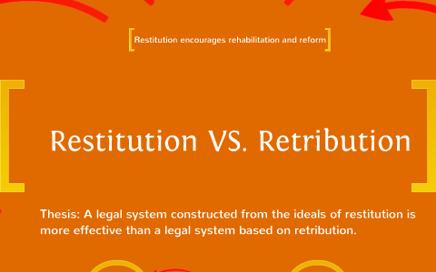 Philosophy: Retribution VS. Restitution by Hisham Imtiaz