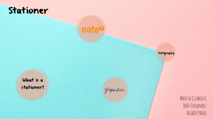 Stationer by Marisa Clemente on Prezi