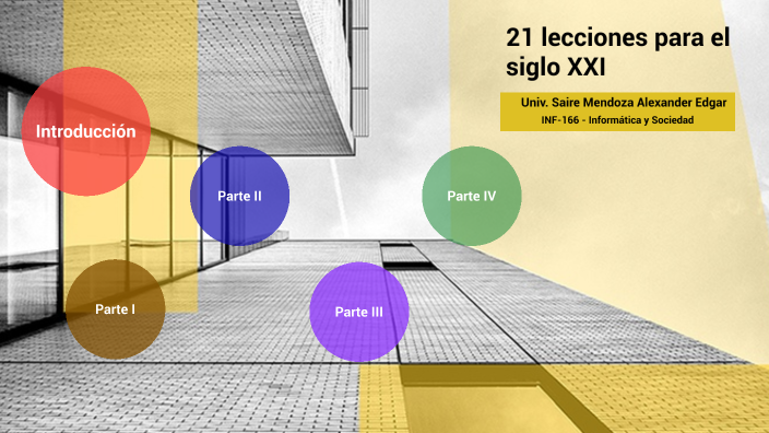 21 lecciones para el siglo XXI by Alexander Saire Mendoza on Prezi