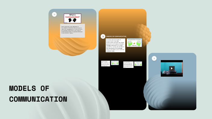 MODELS OF COMMUNICATION by Donalee Pay-ong Itong on Prezi