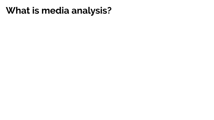 What Is Media Analysis By Beth C On Prezi Next