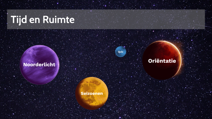 Tijd en Ruimte by Kai de Vries on Prezi