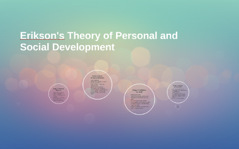 Erikson's Theory of Personal and Social Development by Evie Marshall on ...