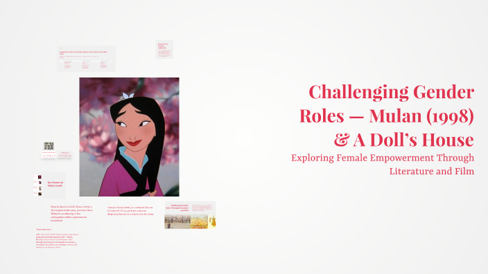 Challenging Gender Roles — Mulan (1998) & A Doll’s House by Asakura ...