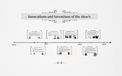 Innovations and Inventions of the 1800's by Madeline Carroll on Prezi