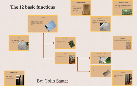 The 12 basic functions by Colin Sauter
