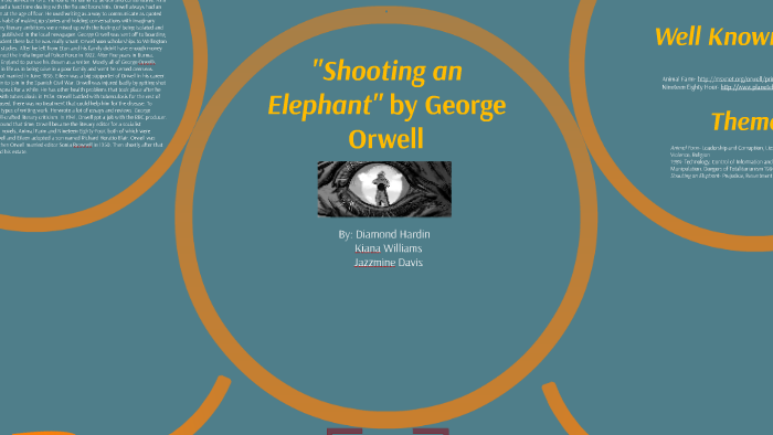 George Orwell "Shooting an Elephant" Project by Jazzmine Davis on Prezi
