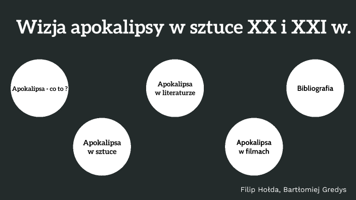 Wizja apokalipsy w sztuce XX i XXI w. by Filip Holda on Prezi