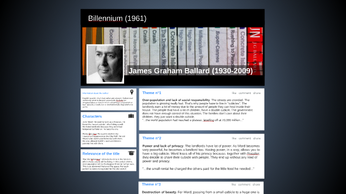 Billenium by J.G.Ballard by Carla Puig on Prezi