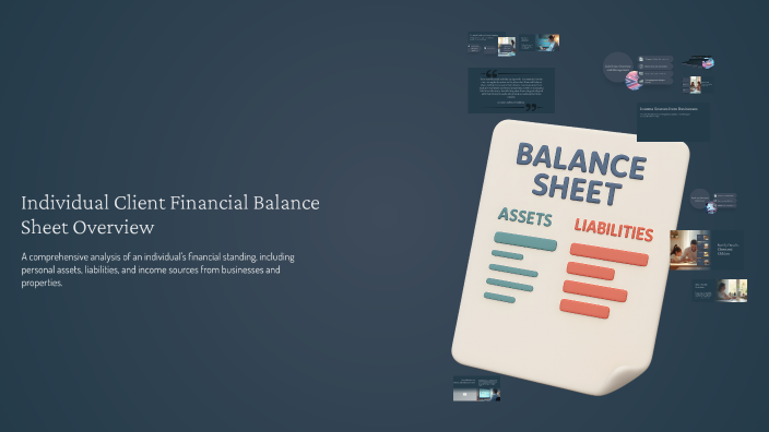 Individual Client Financial Balance Sheet Overview by Shaun Sackett on ...
