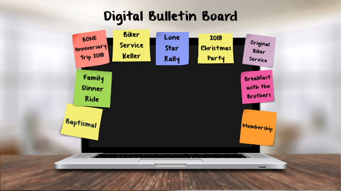 Digital Bulletin Board by Jonathan Barnes on Prezi