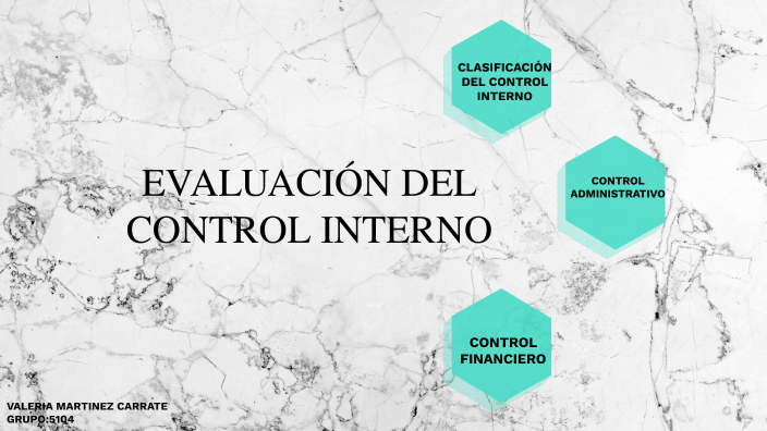 EVALUACIÓN DE CONTROL INTERNO by valeria martinez carrate on Prezi