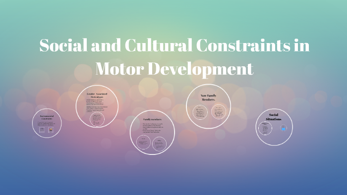 Social and Cultural Constraints in Motor Development by Tamirra Glover ...