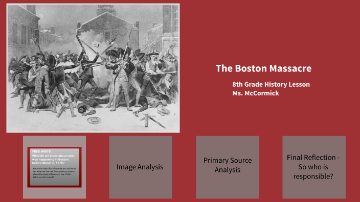 Boston Massacre Primary Source Evaluation by Michelle McCormick on Prezi