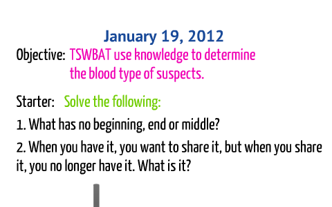 Whodunit--Simulated Blood Typing Lab by Sarah Ward on Prezi
