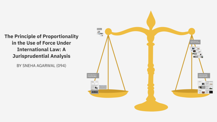 The Principle of Proportionality in the Use of Force Under ...