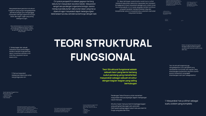 teori struktural fungsionalisme by AYI SUJAI on Prezi