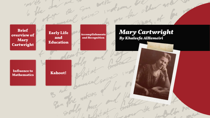 The History of Mary Cartwright by khalifa alhumiri on Prezi