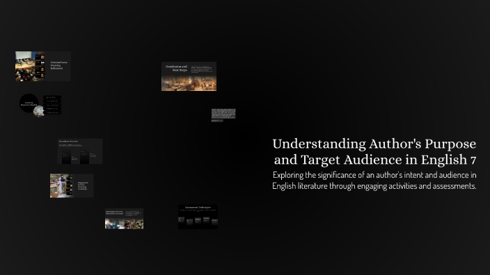 Understanding Author's Purpose and Target Audience in English 7 by ...