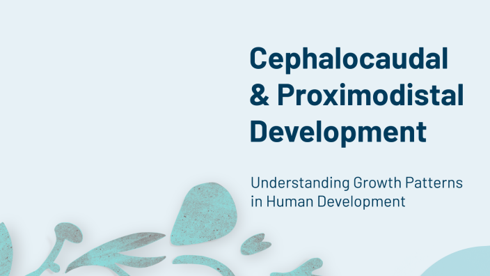Cephalocaudal & Proximodistal Development by Shanell Lee _ Student ...