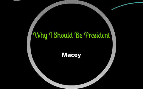 Why I Should Be President by on Prezi