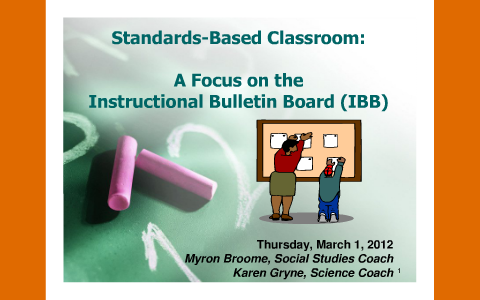 Standards-Based Classroom: A Focus on the Instructional Bulletin Board ...