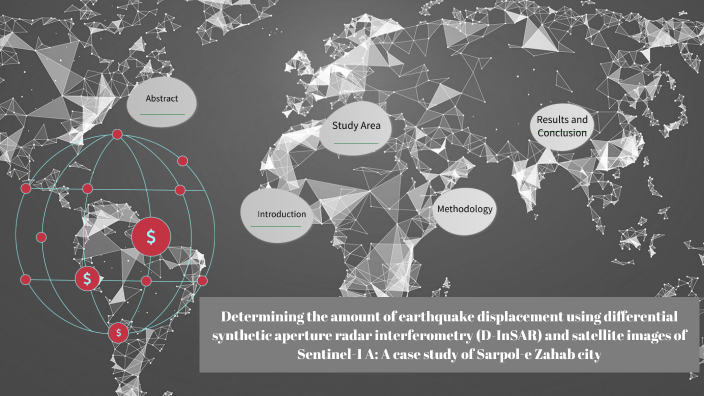 Determining the amount of earthquake displacement using differential ...