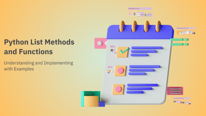 Python List Methods and Functions by Ewa Tkalinska on Prezi